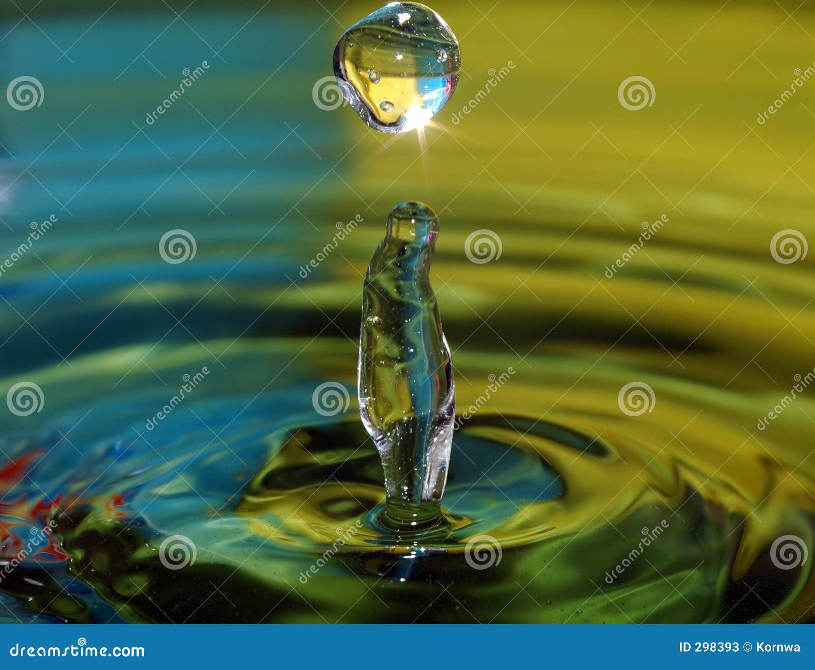 A drop stock image. Image of cold, reflex, concepts, bubbles - 298393