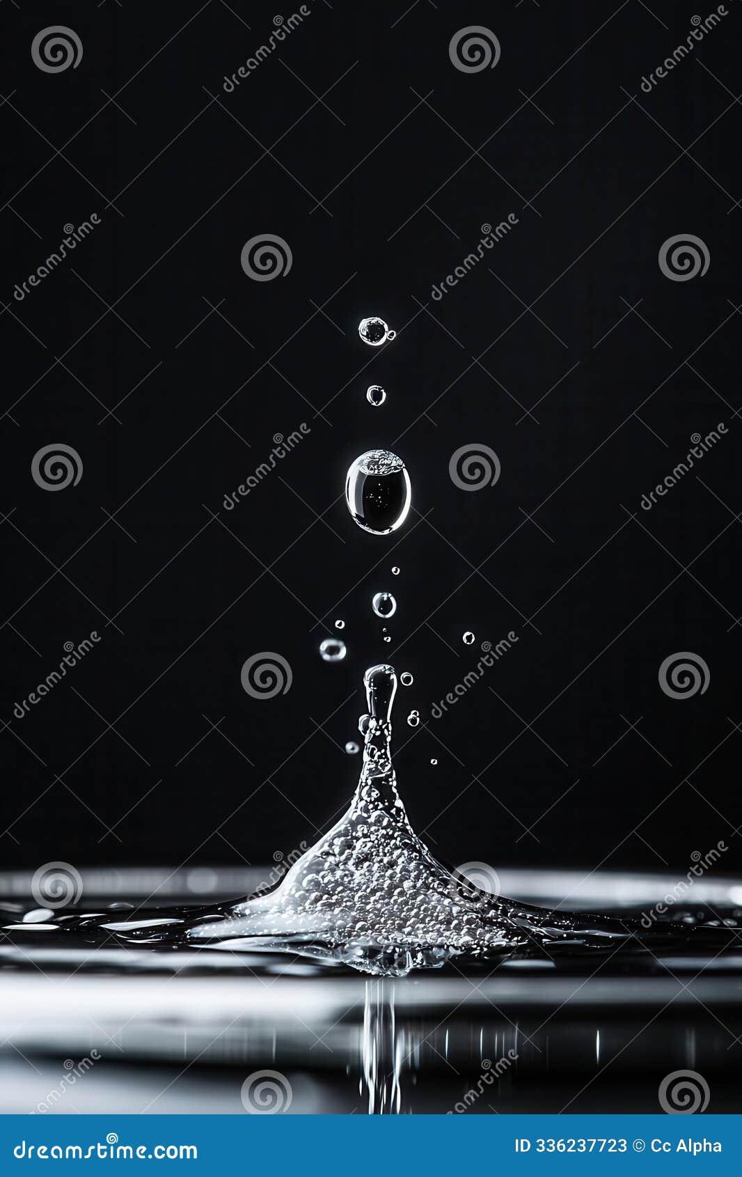 A Drop of Acid Causing a Metal Surface To Fizz, Capturing the Chemical ...