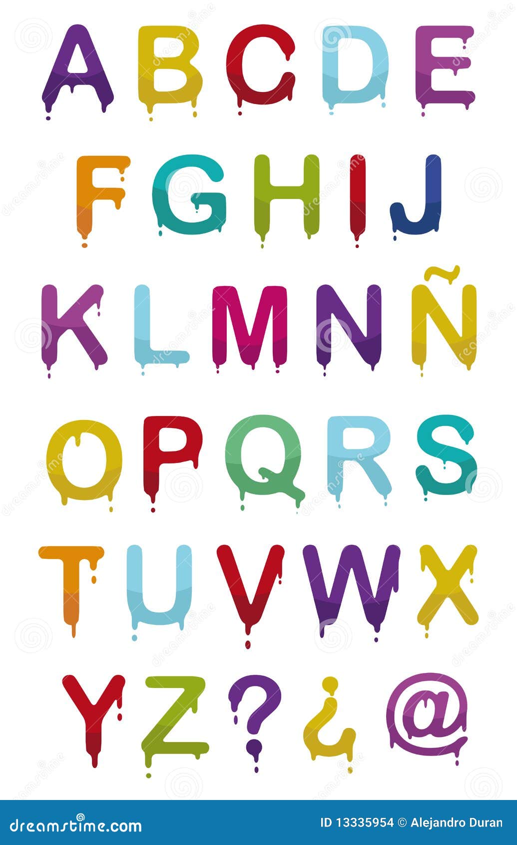Drop alphabet stock vector. Illustration of clear, color - 13335954