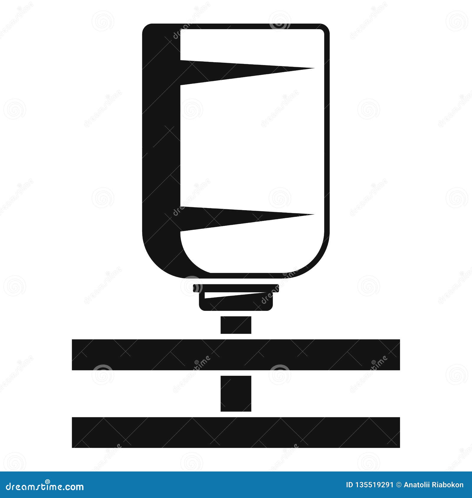 Drop Barrel Irrigation Icon, Simple Style Stock Vector - Illustration ...