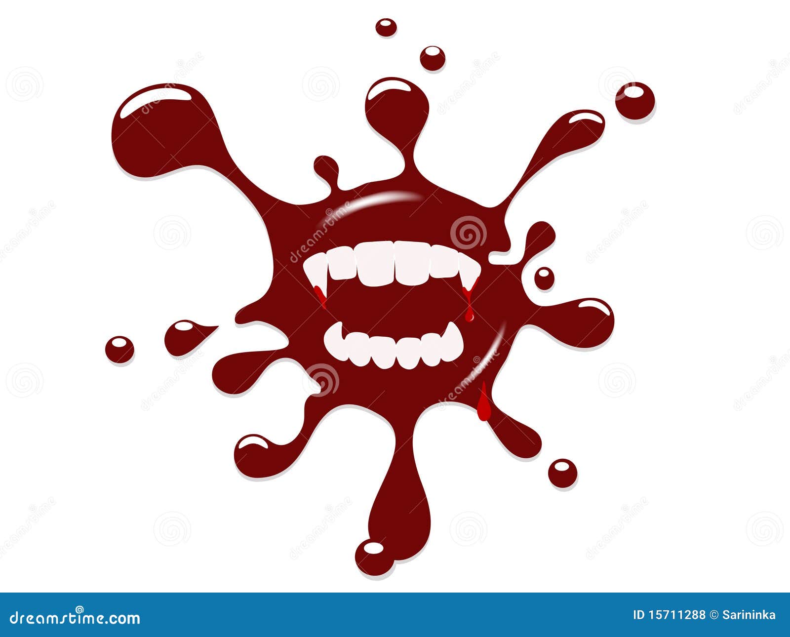 Drop of blood stock vector. Illustration of drop, devil - 15711288