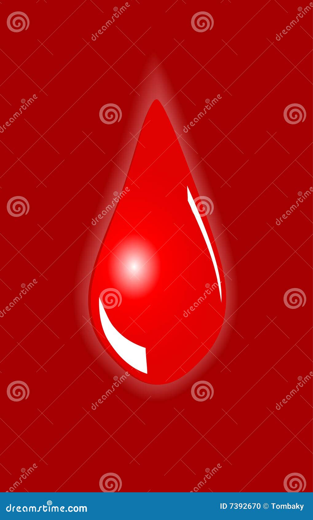 Drop of blood stock vector. Illustration of vector, gradient - 7392670