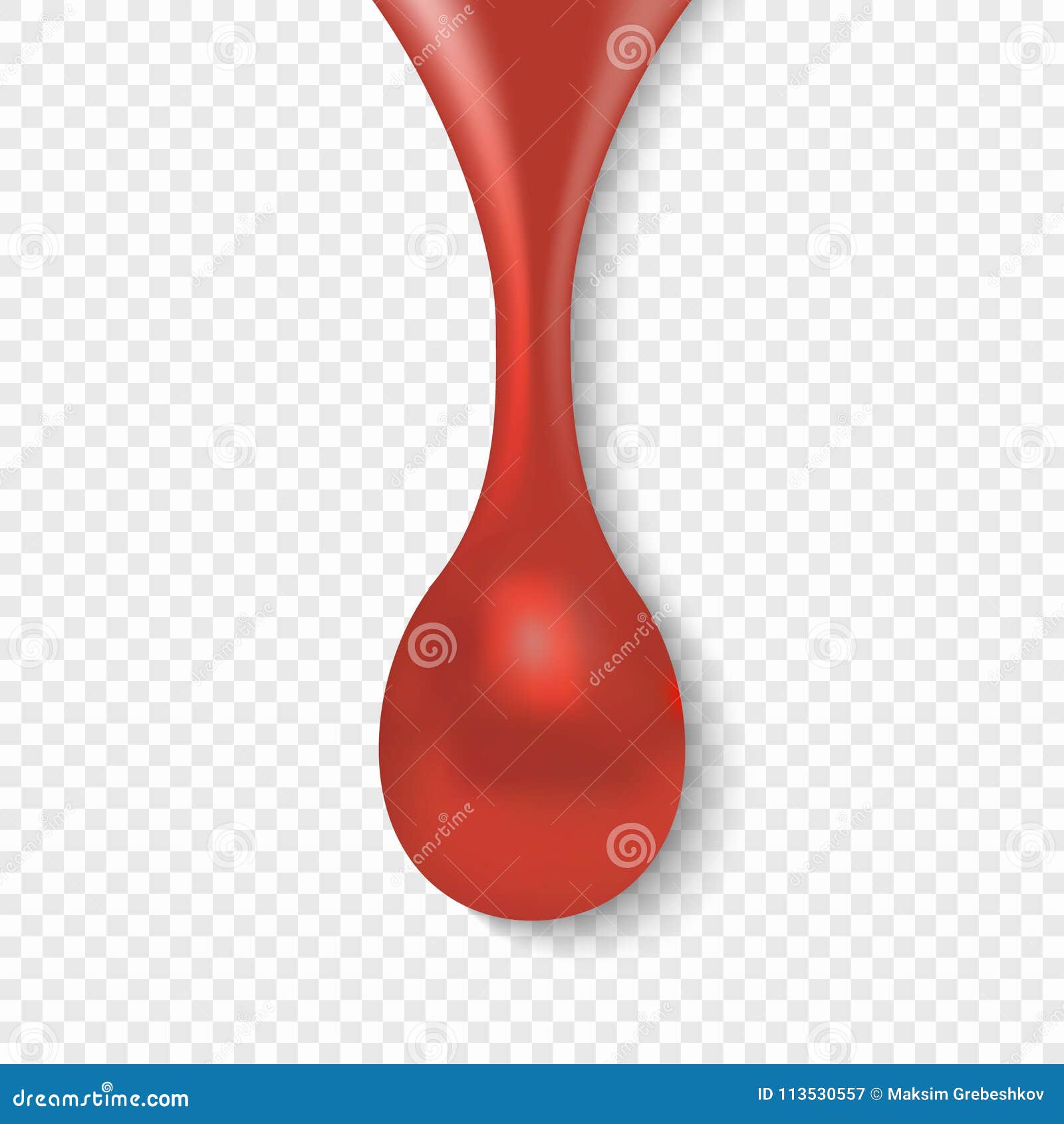 Blood Drops Falling Transparent