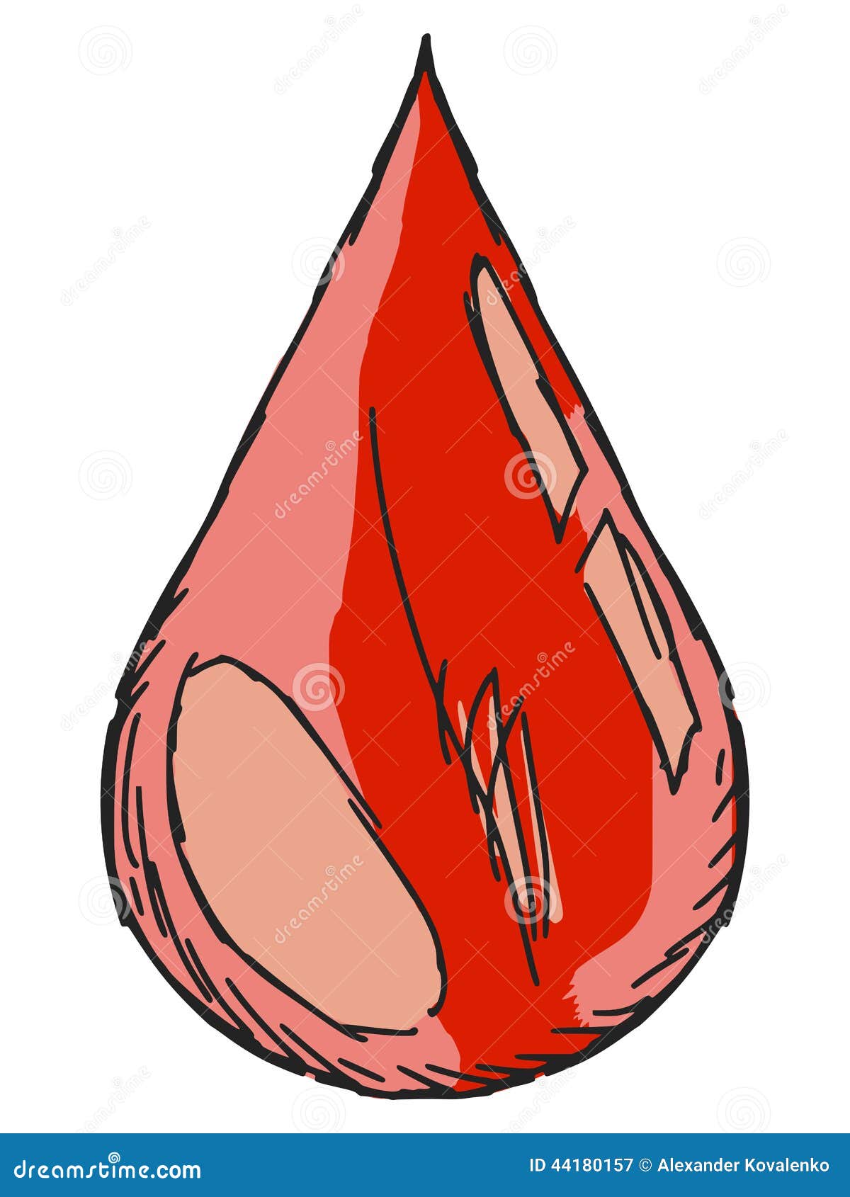 Drop of blood stock vector. Illustration of health, clean - 44180157