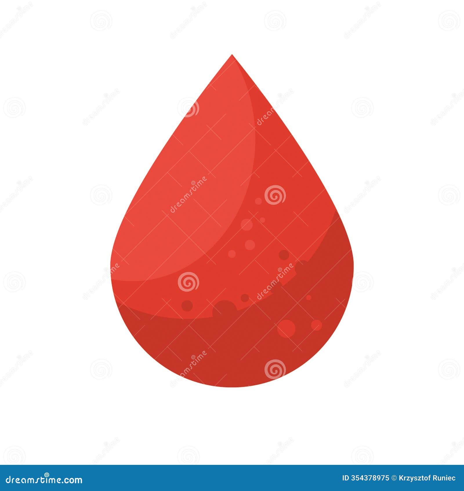 Drop of blood stock illustration. Illustration of symbol - 354378975