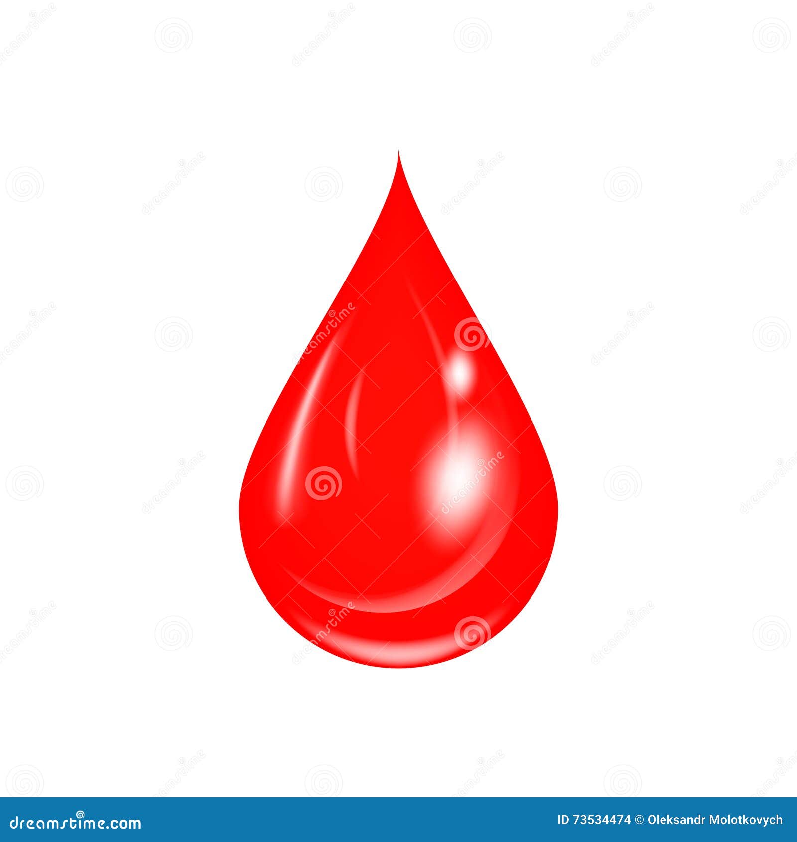 Drop of Blood Vector Illustration. Stock Vector - Illustration of donor ...