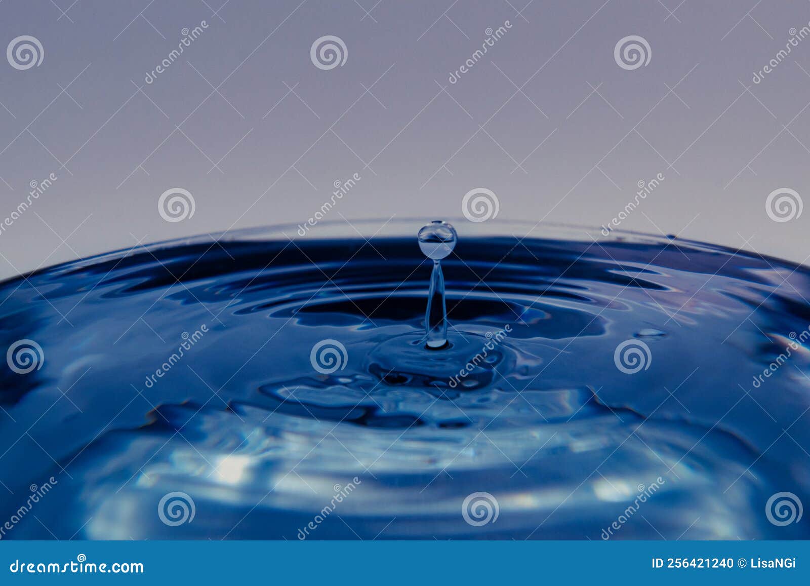 Perfect Shape of a Falling Drop of Water Stock Photo - Image of fall ...
