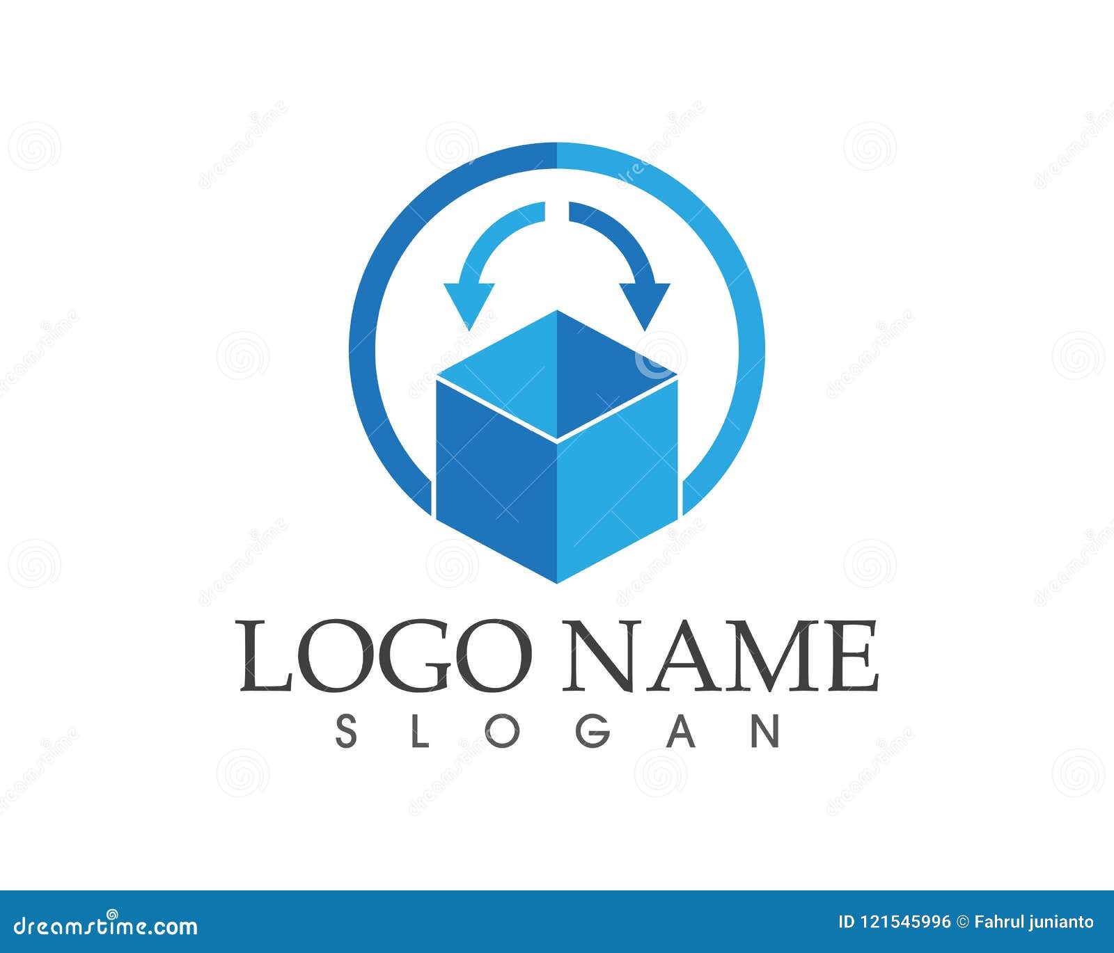 Drop Box Icon Business Logo Stock Vector - Illustration of business ...