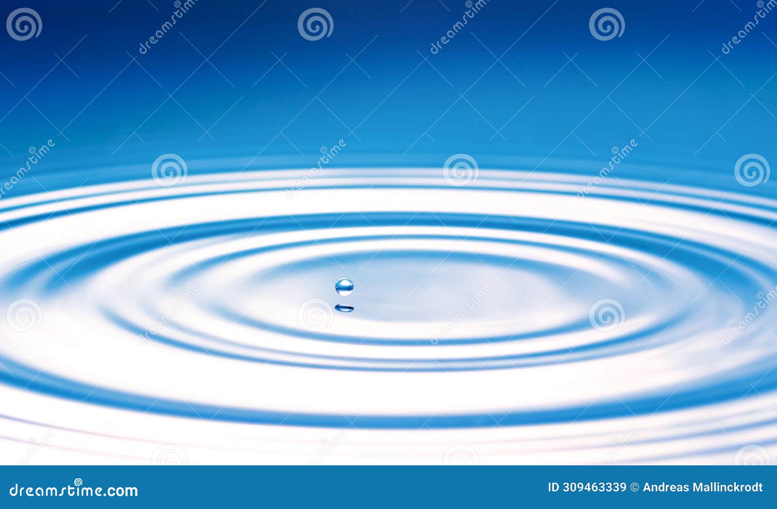 A Water Drop Causes Circular Waves on the Surface Stock Illustration ...