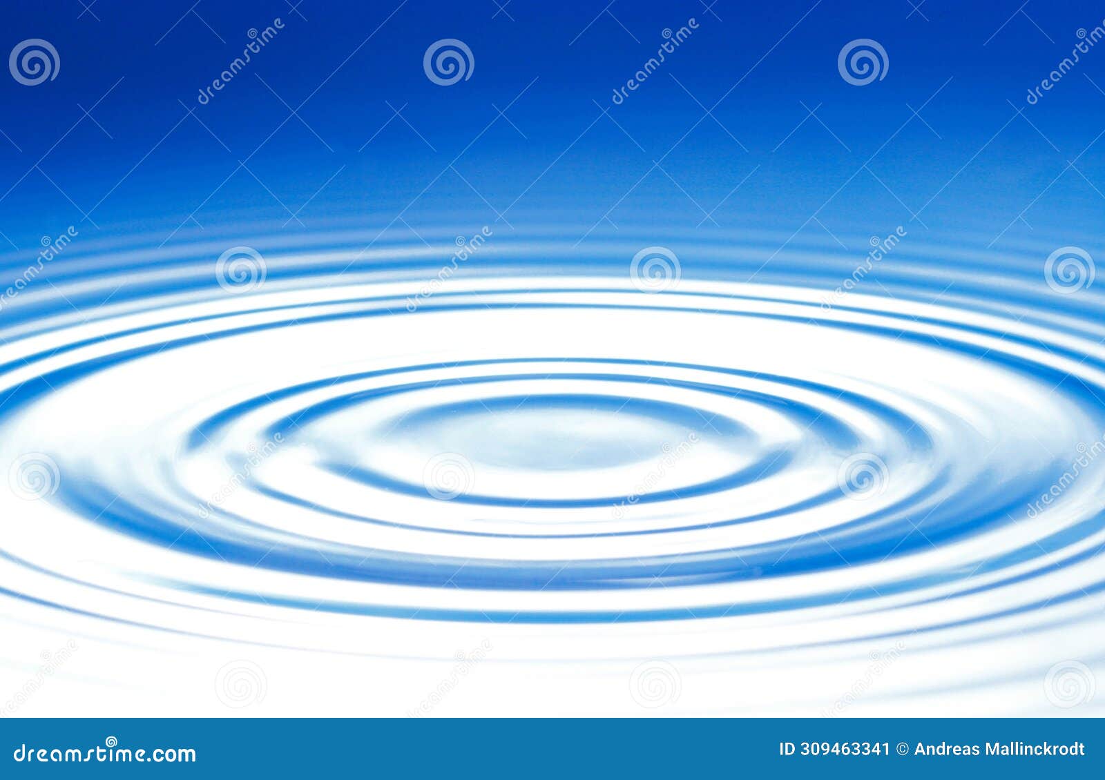 A Water Drop Causes Circular Waves on the Surface Stock Illustration ...