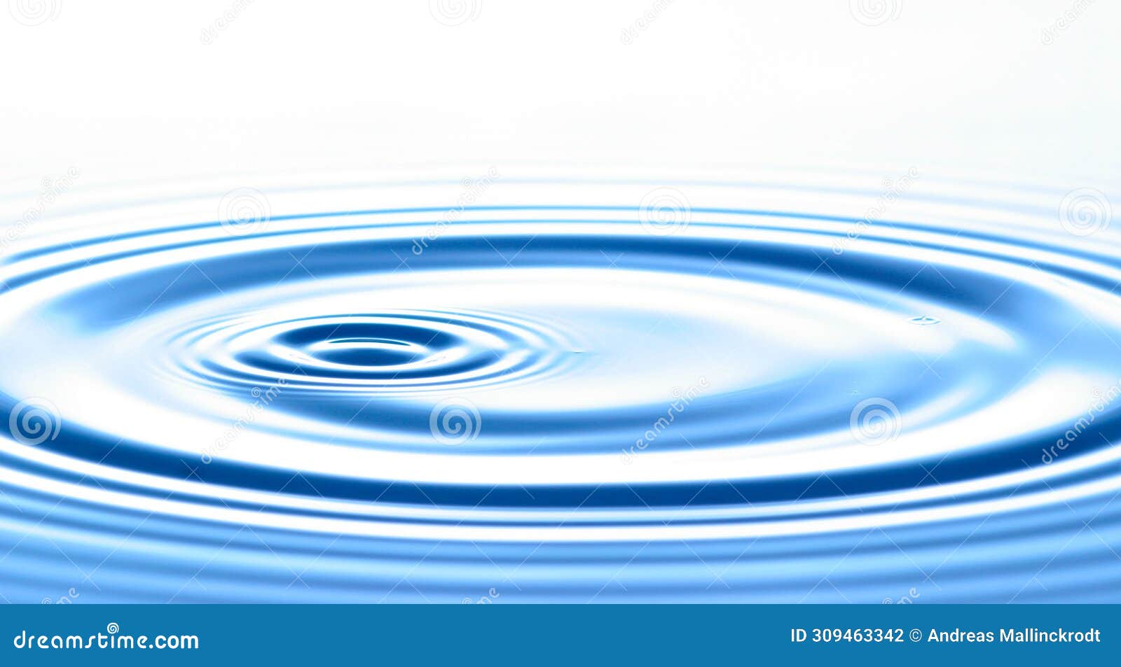 A Water Drop Causes Circular Waves on the Surface Stock Illustration ...