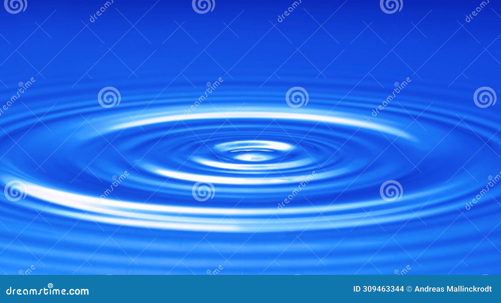 A Water Drop Causes Circular Waves on the Surface Stock Illustration ...