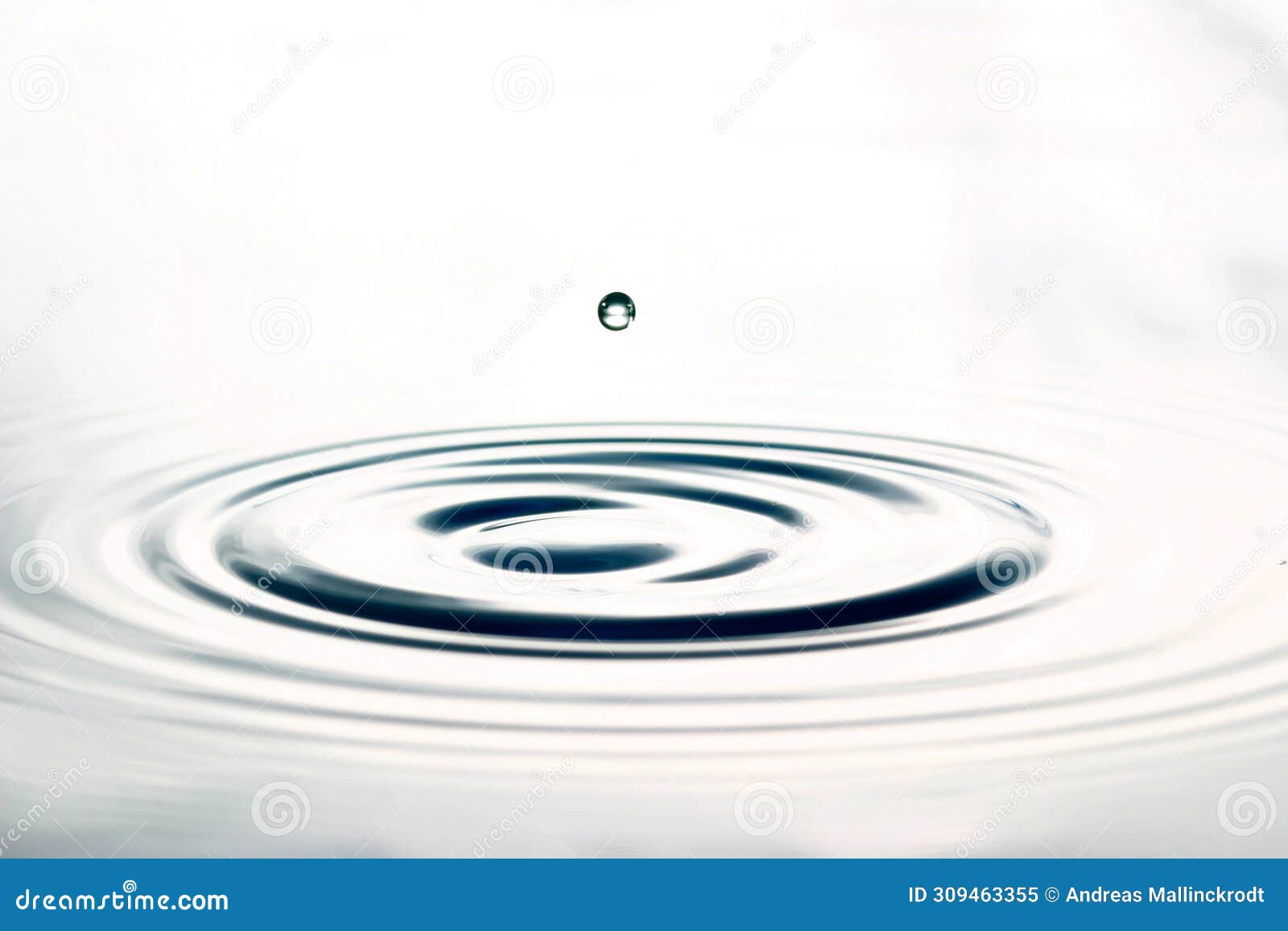 A Drop Causes Circular Waves on the Surface Stock Illustration ...