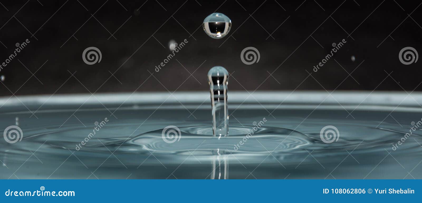 Drop of clean water stock photo. Image of impact, cool - 108062806