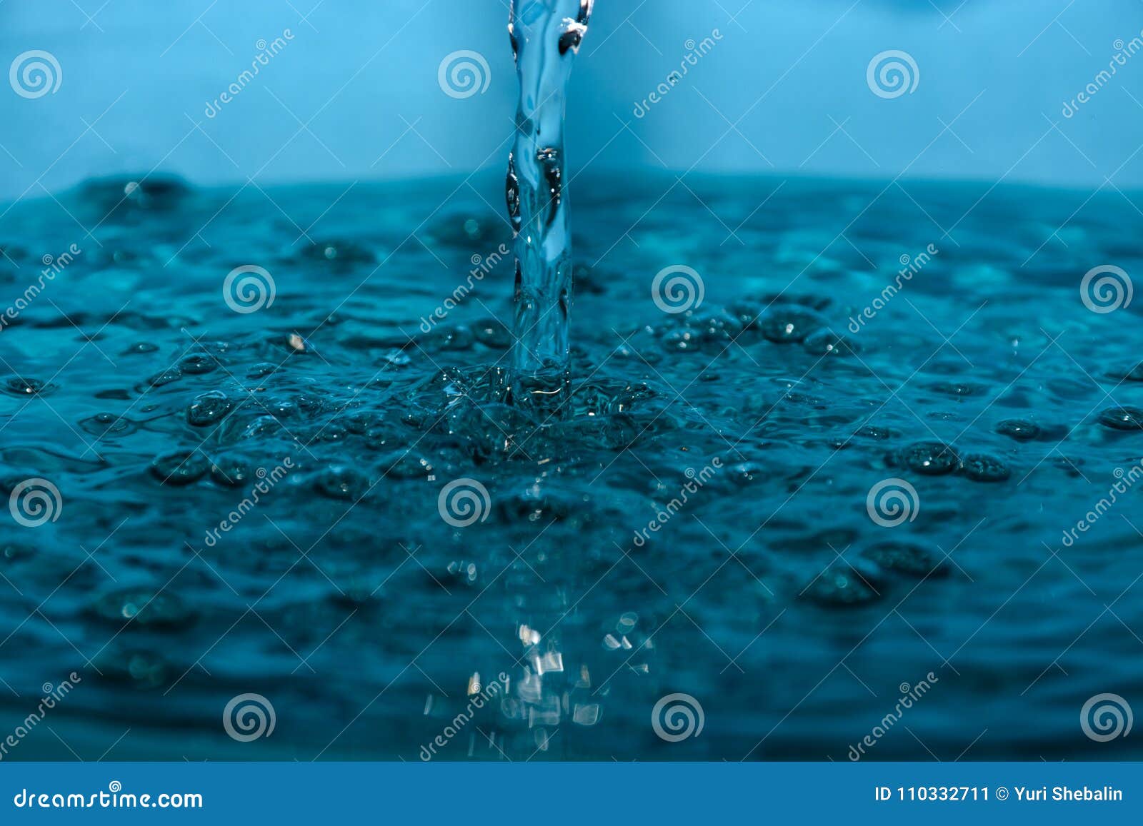 Drop of clean water stock image. Image of blue, fall - 110332711