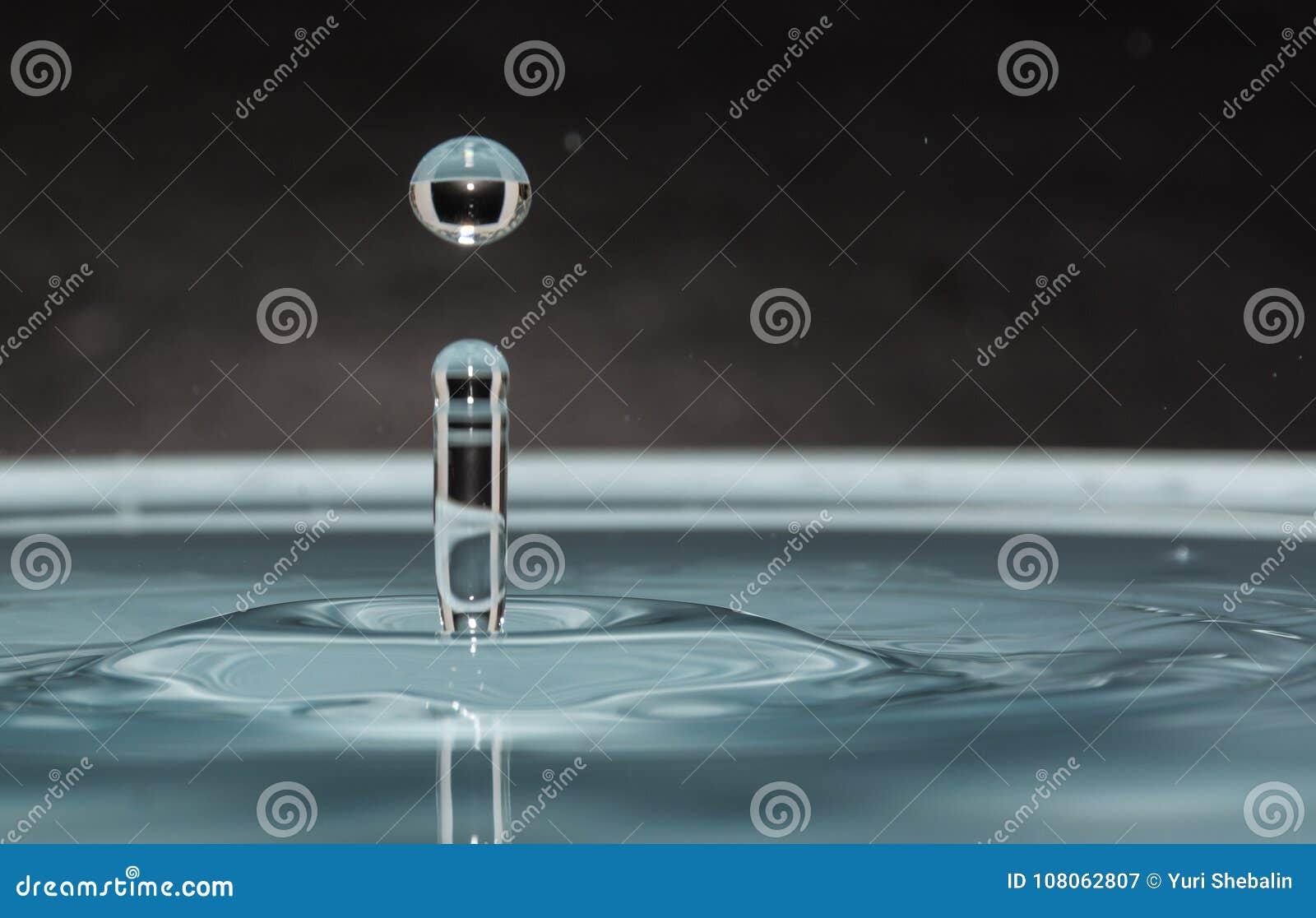Drop of clean water stock image. Image of liquid, drops - 108062807