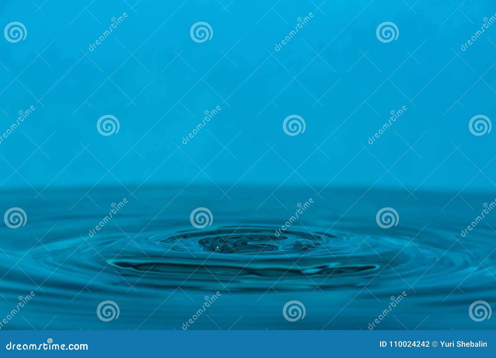 Drop of clean water stock photo. Image of blue, hygiene - 110024242