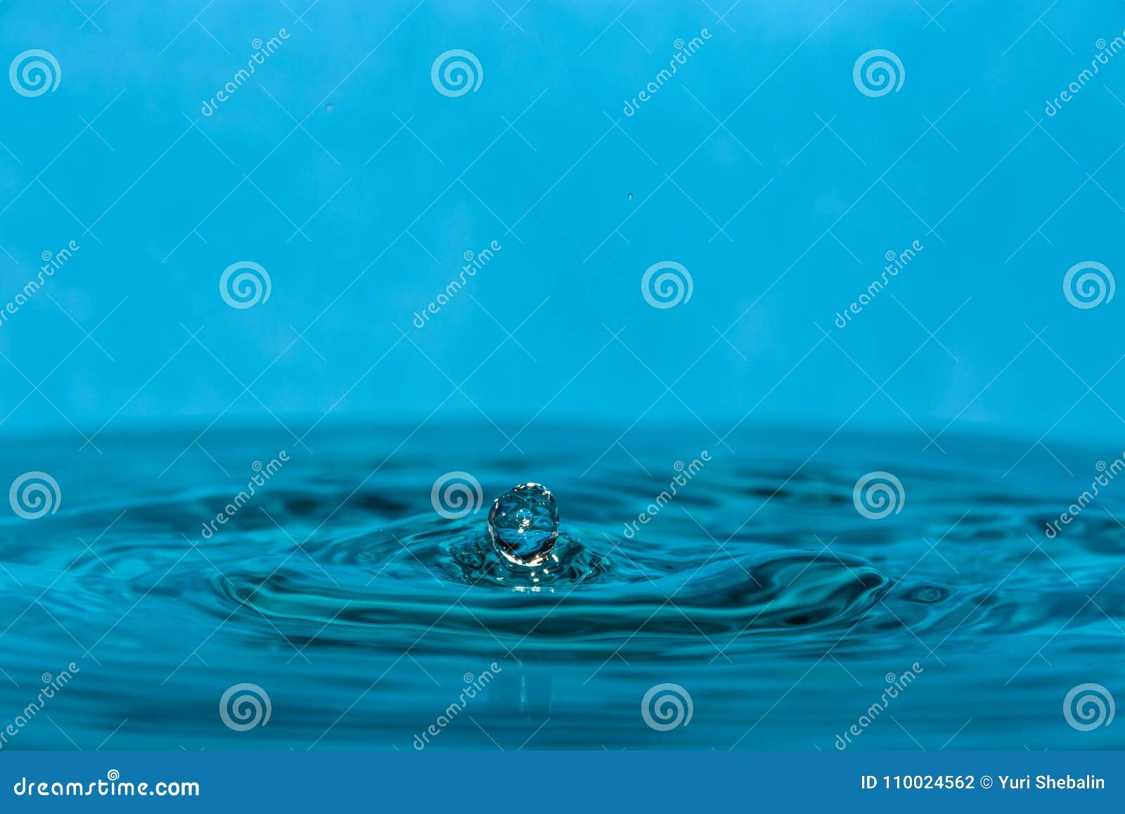 Drop of clean water stock photo. Image of hygiene, aqua - 110024562