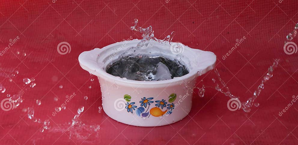 Drop of cold water splash stock photo. Image of clean - 179094112