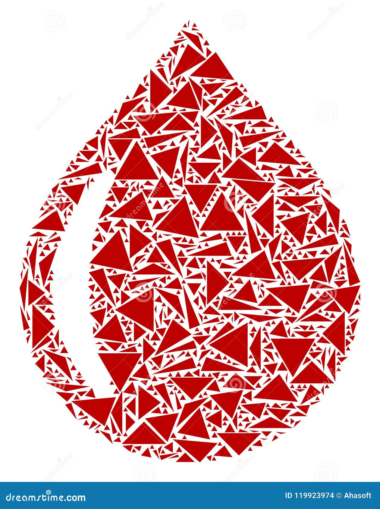 Drop Mosaic of Triangles stock vector. Illustration of rain - 119923974