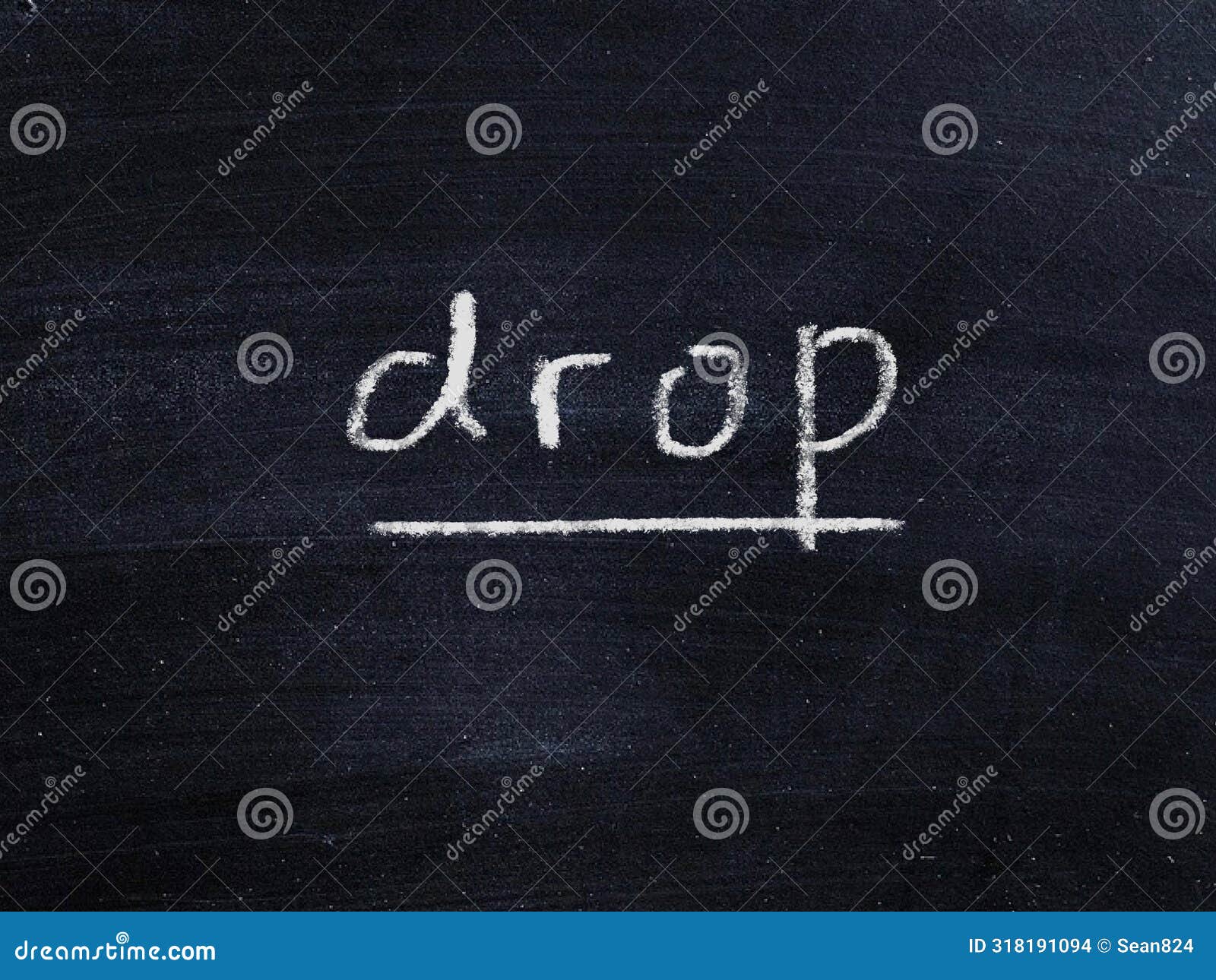 Drop Concept Word stock photo. Image of abstract, blackboard - 318191094