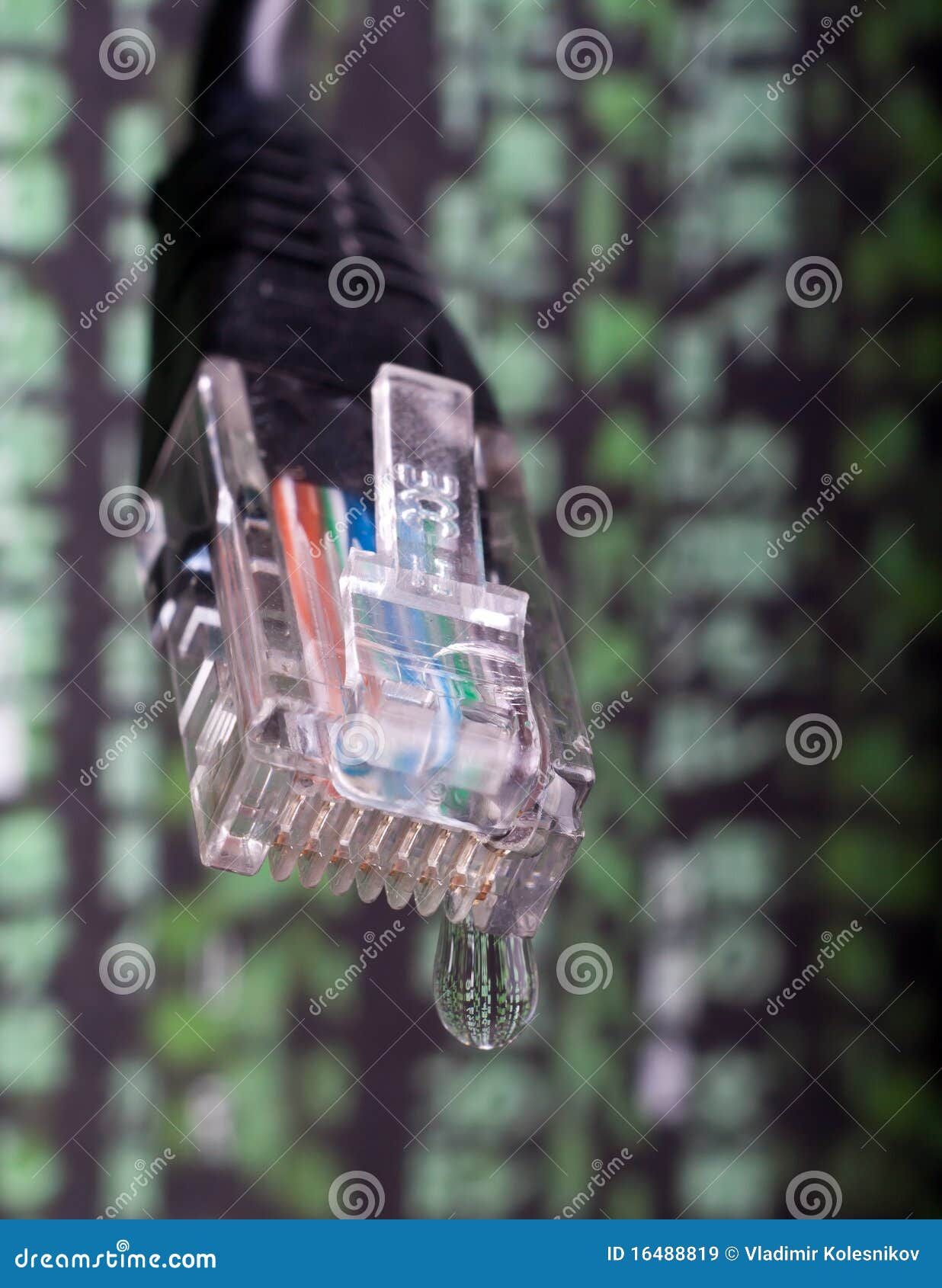 Drop on connector stock image. Image of drop, concept - 16488819