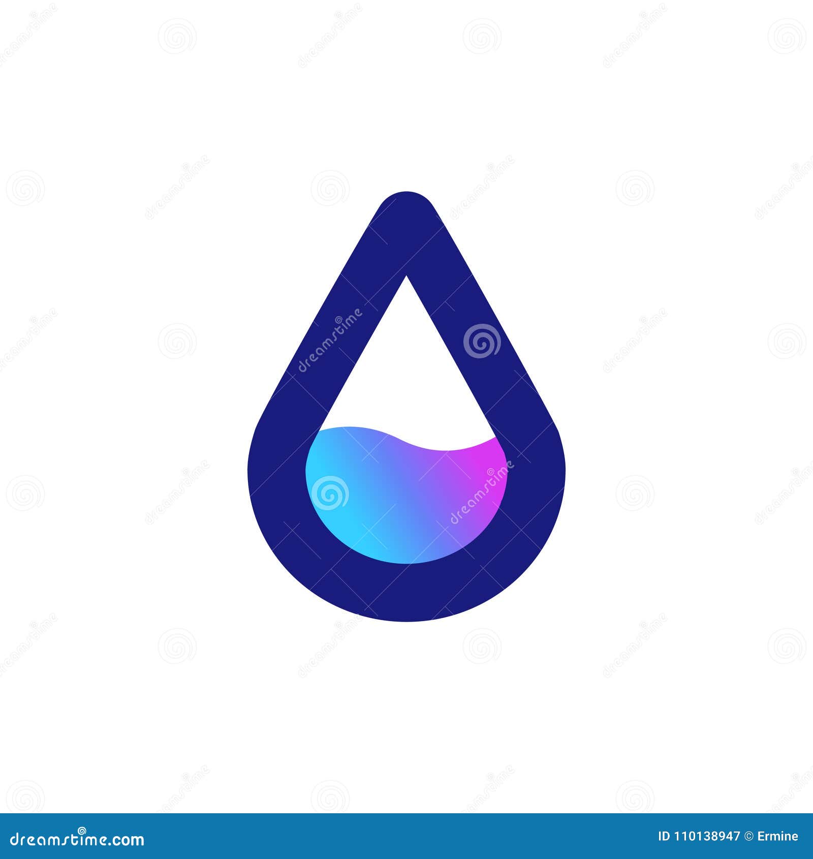 Drop. Cool Vector Icon or Logo Template Stock Illustration ...