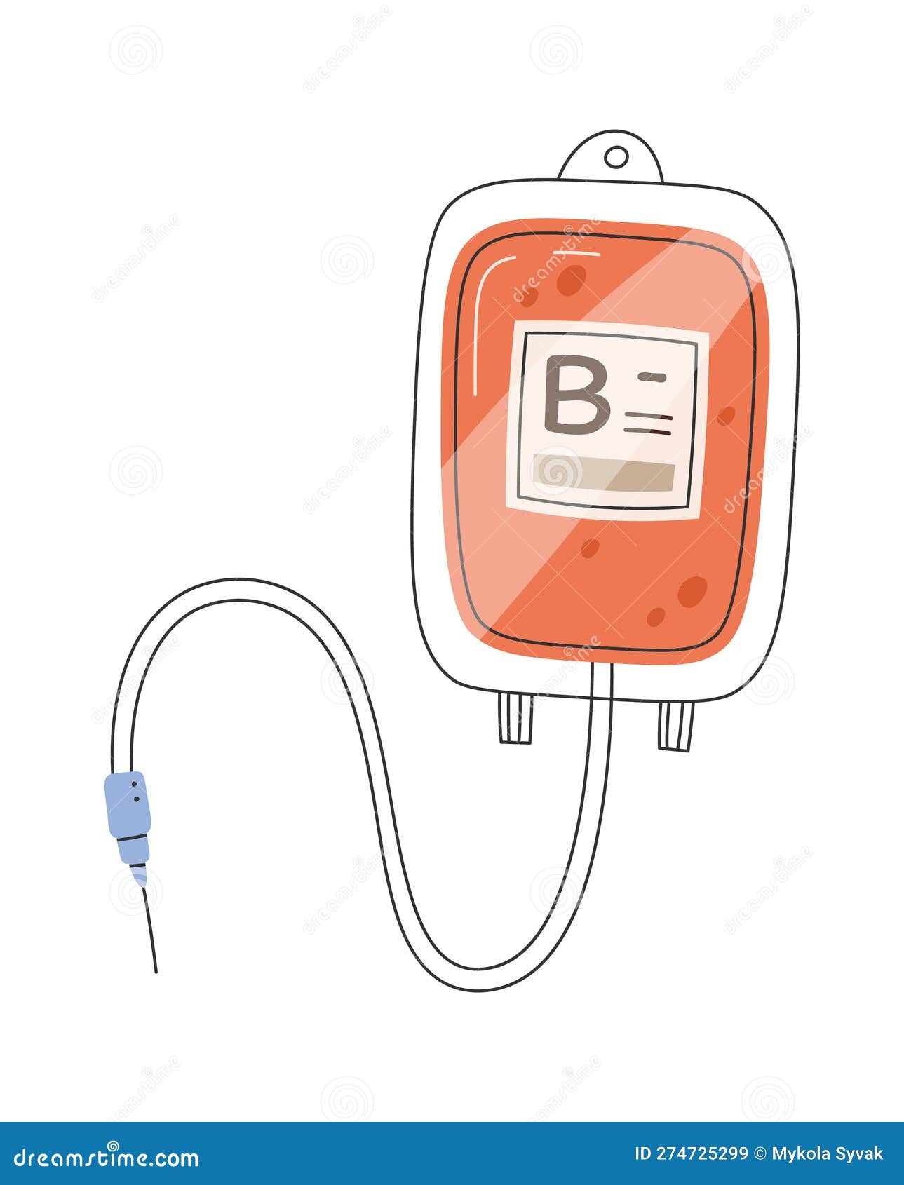 Drop Counter with Blood stock illustration. Illustration of donor ...
