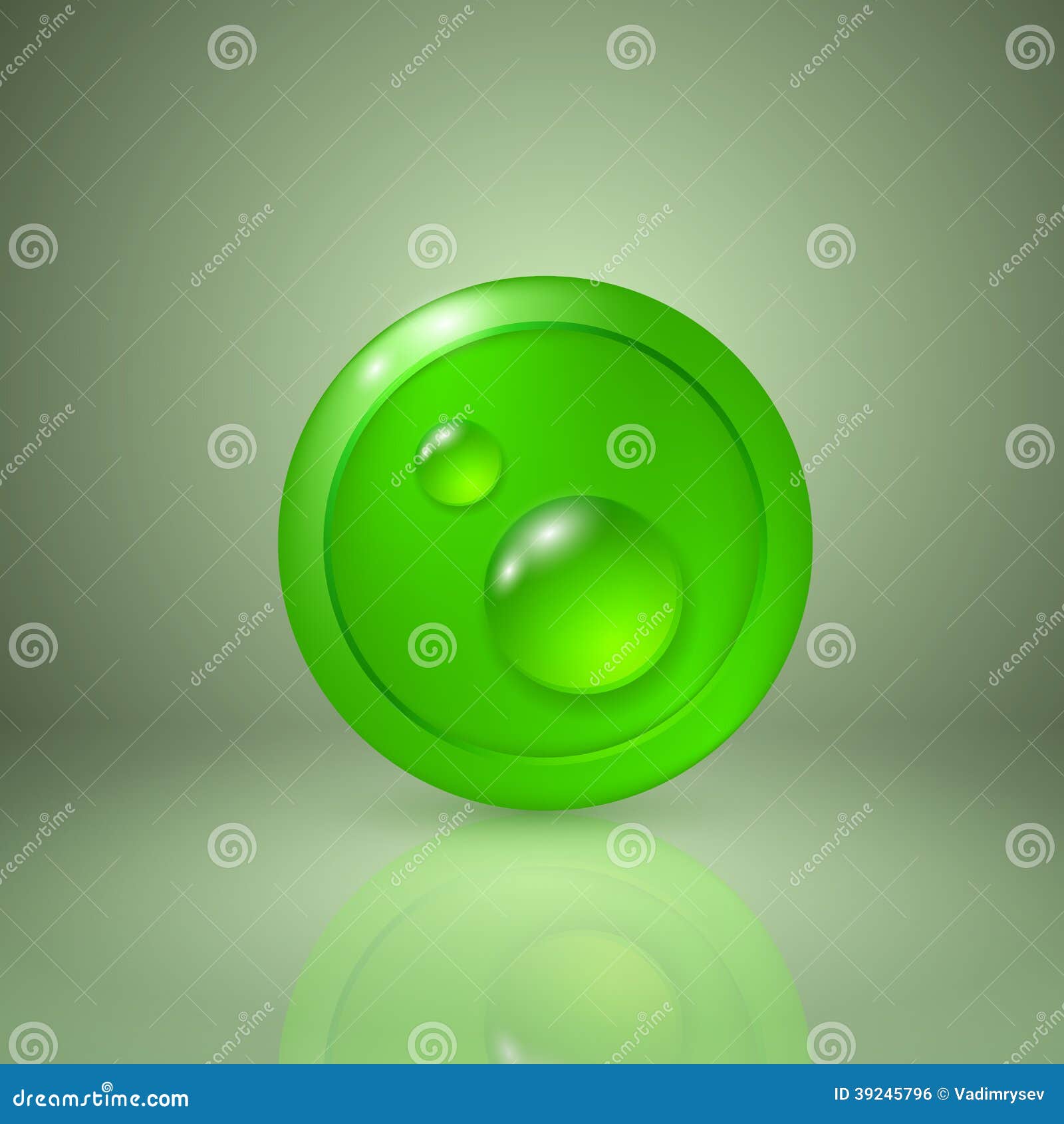 Drop of Dew. Icon for App or Web Design Stock Vector - Illustration of ...