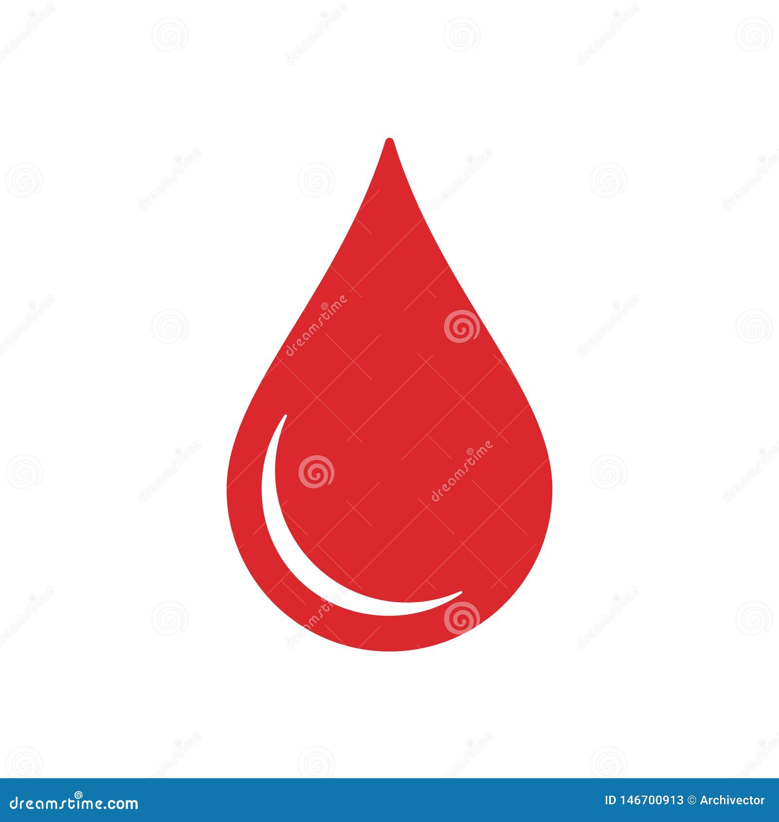 Symbol Donor. Red Drop Blood Icon Stock Vector - Illustration of ...