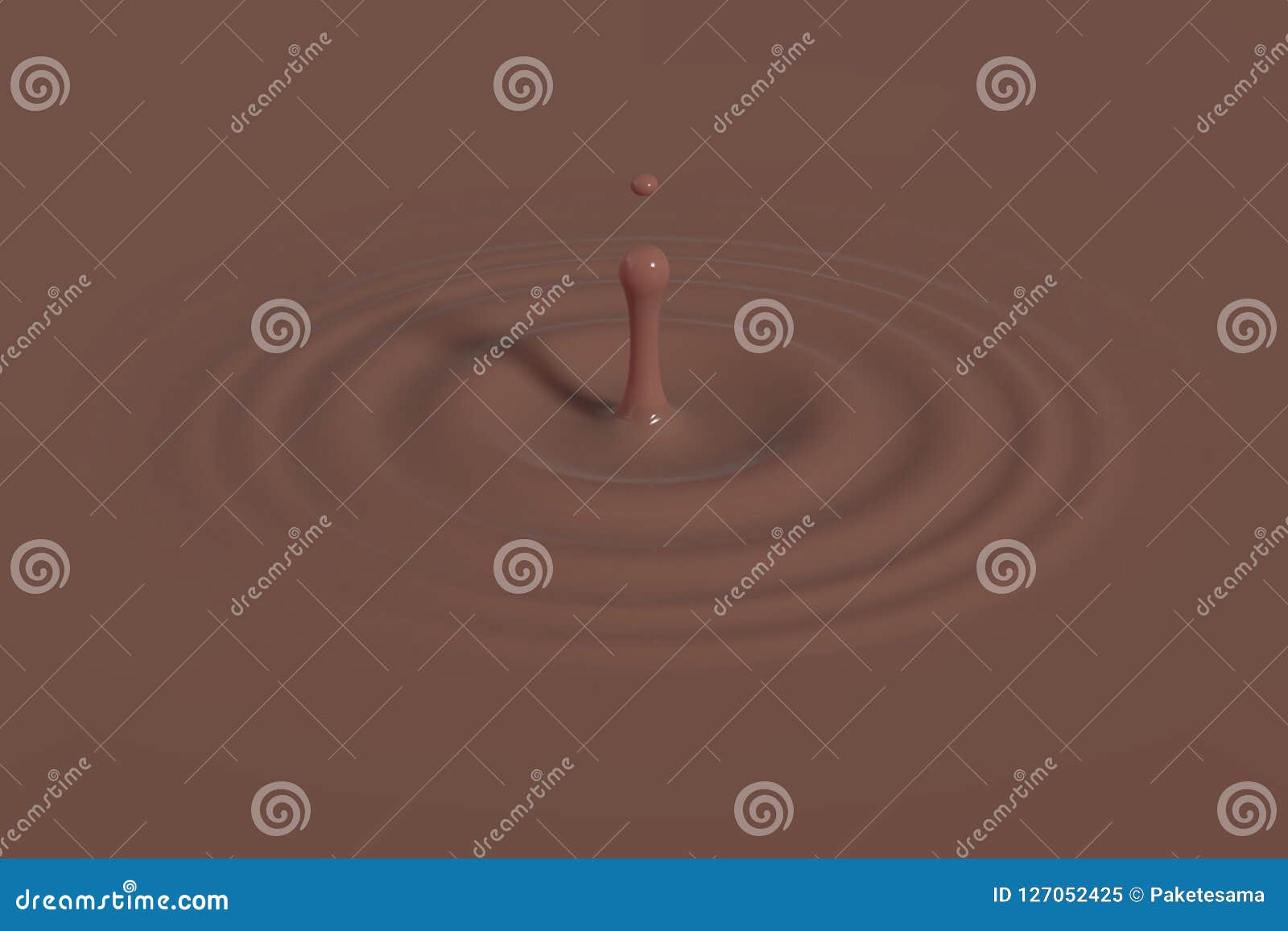 Drop Falling into Milk, Lotion or Paint Top View Stock Vector ...