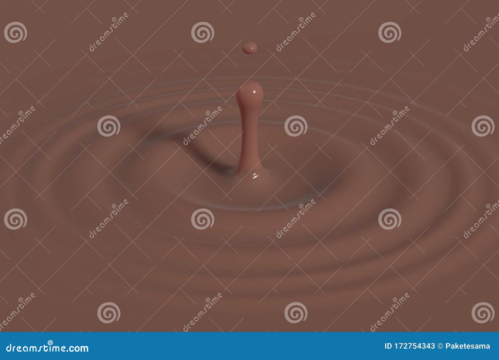 Drop Falling into Milk, Lotion or Paint Top View Stock Vector ...