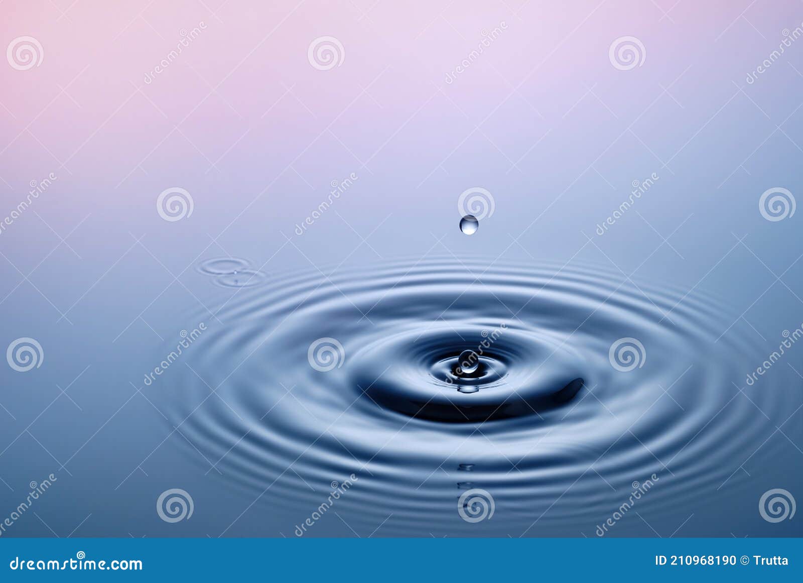 Falling drop of water stock photo. Image of wavy, shape - 210968190