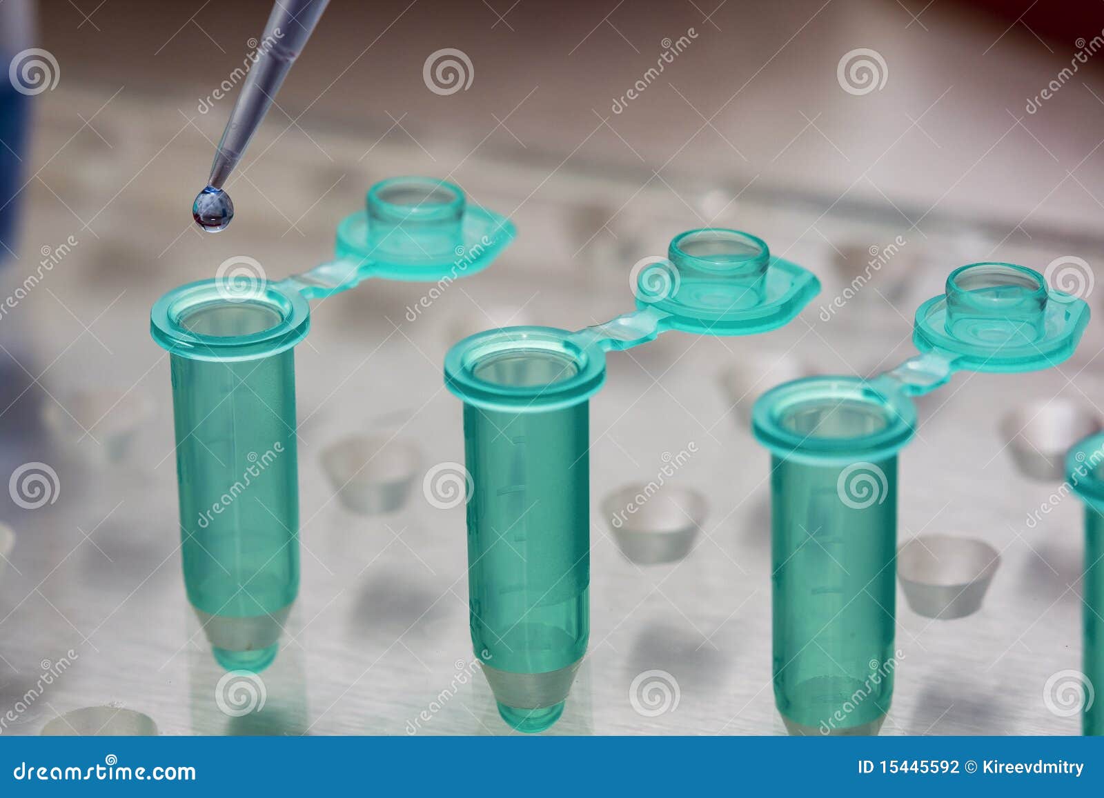 Drop Felling into the Tube. Close-up Stock Photo - Image of biology ...