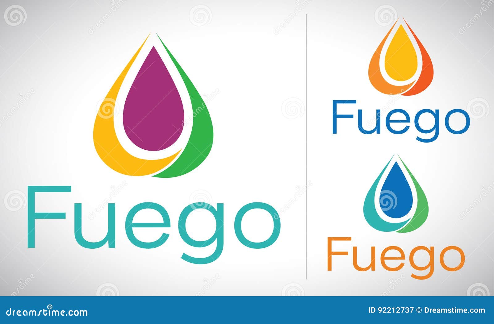 Drop of Fire - Logo stock vector. Illustration of company - 92212737