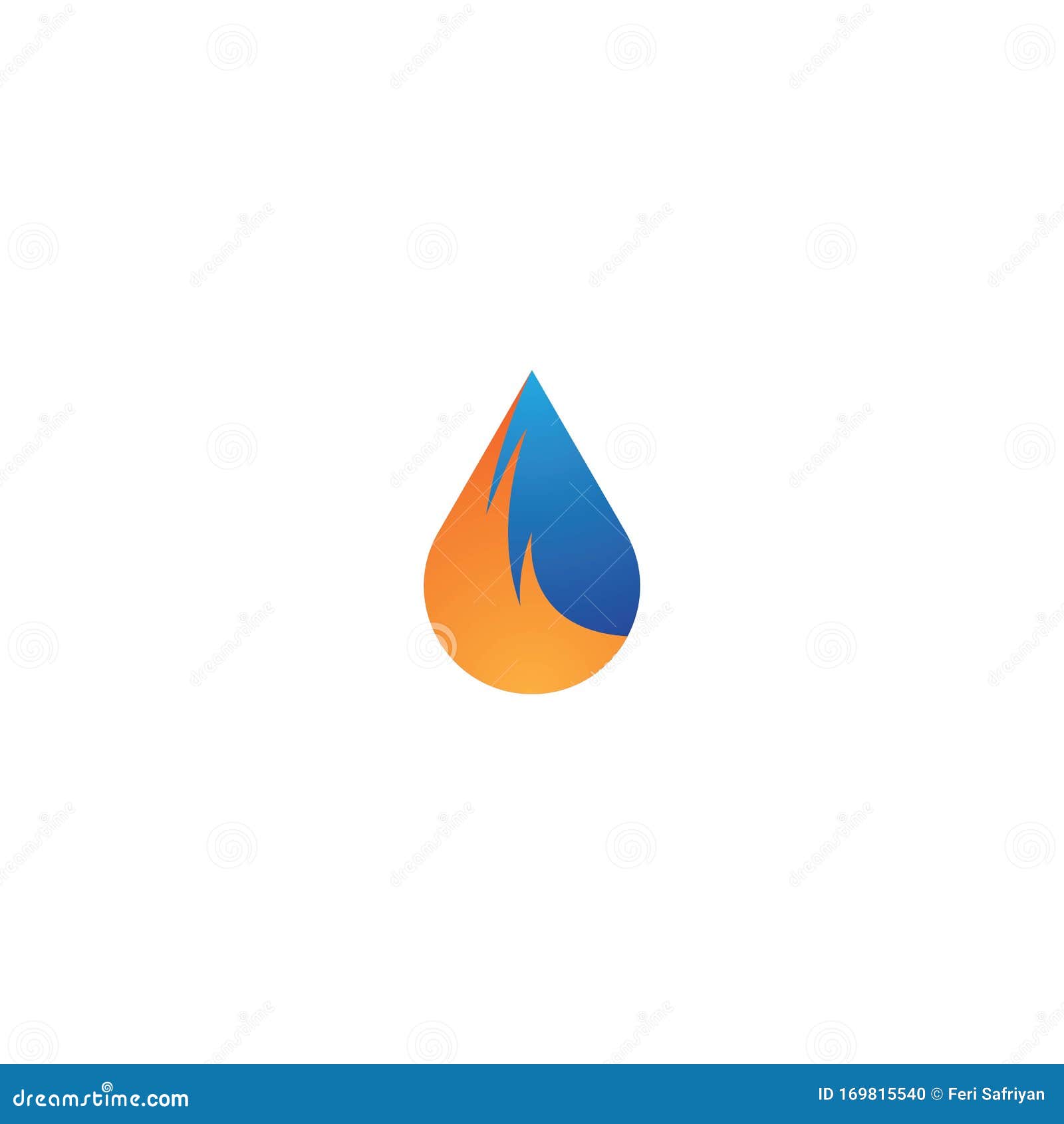 Drop Fire Logo Template Vector Stock Vector - Illustration of vector ...