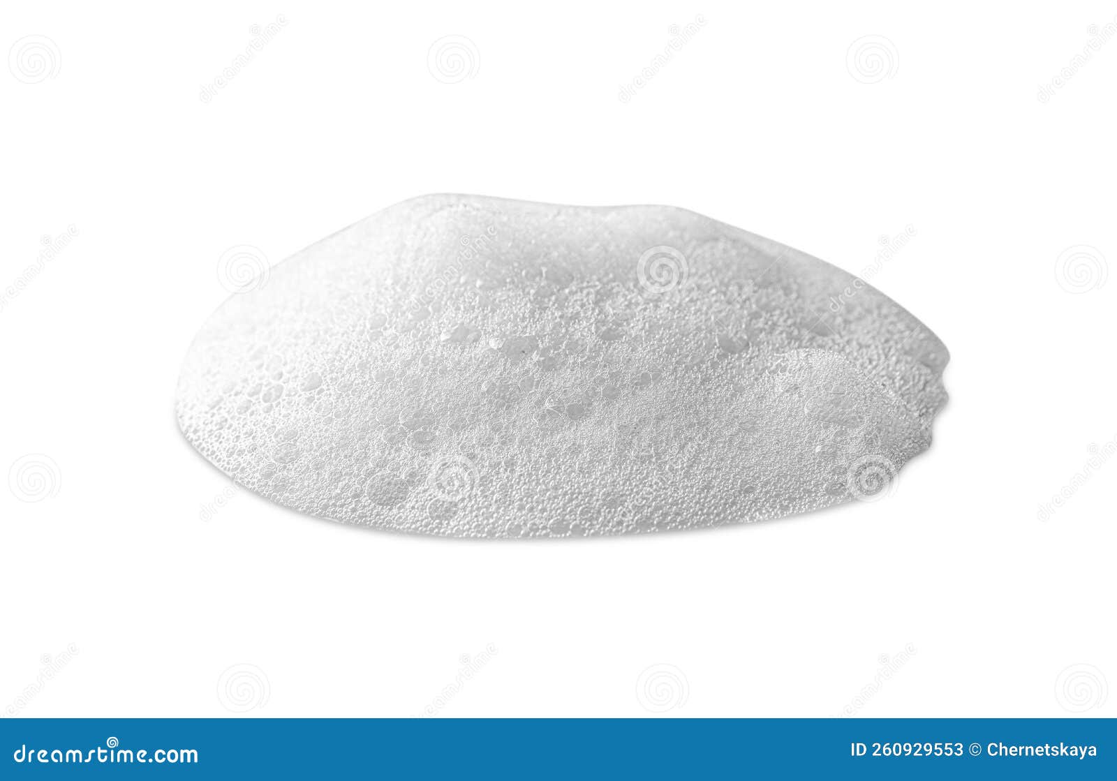 Drop of Fluffy Soap Foam Isolated on White Stock Image - Image of ...