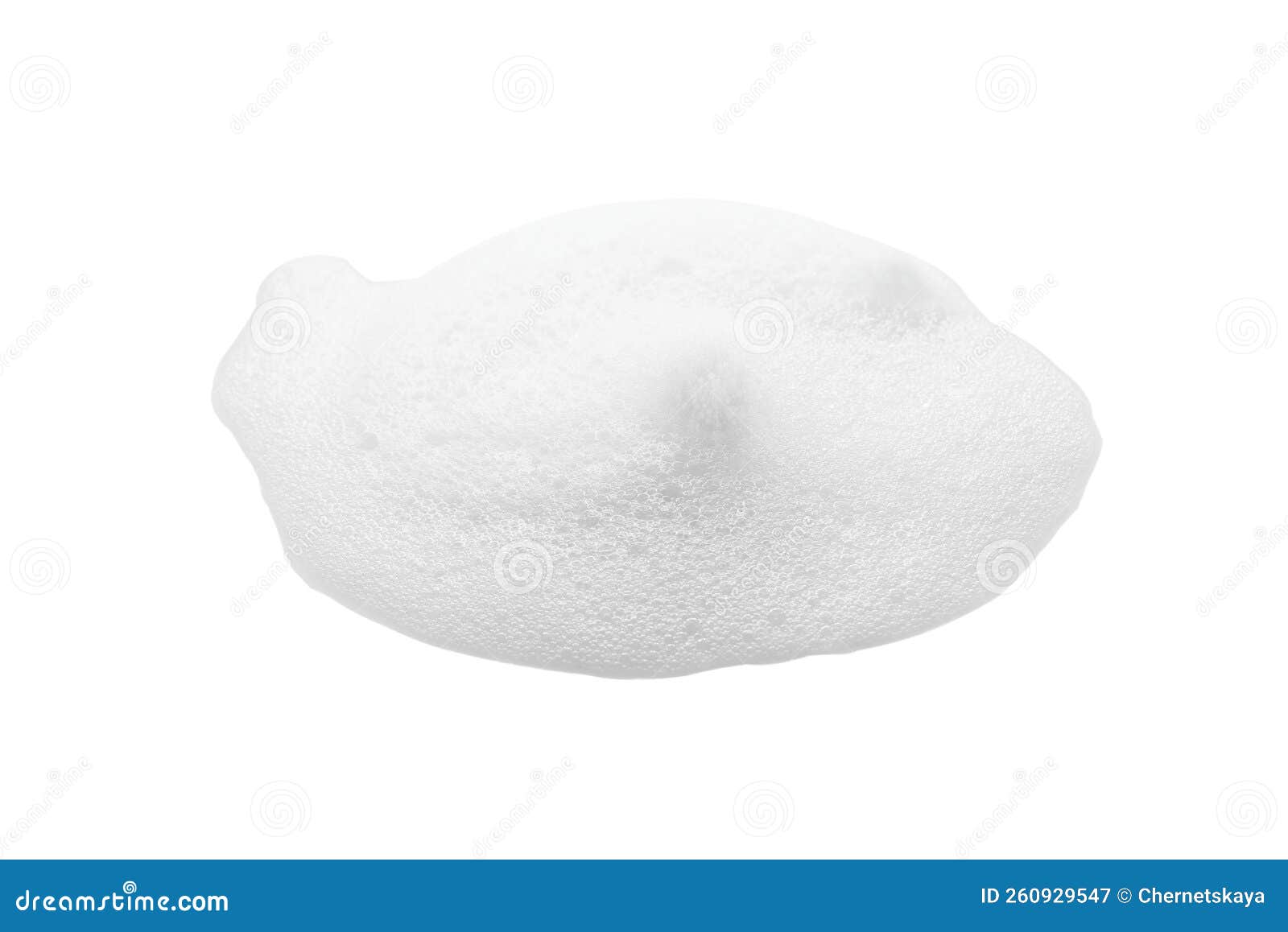 Drop of Fluffy Soap Foam on White Background Stock Image - Image of ...