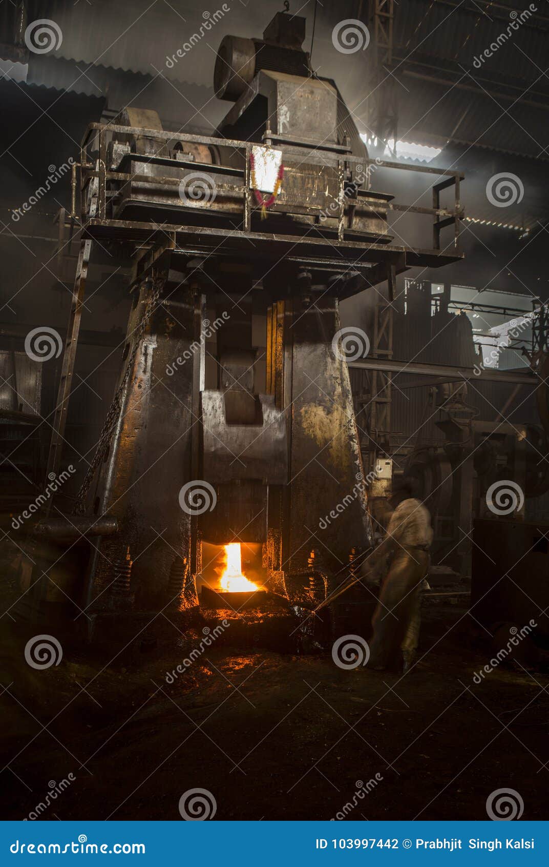 Drop Forged Hammer in Forging Process Stock Photo - Image of detail ...