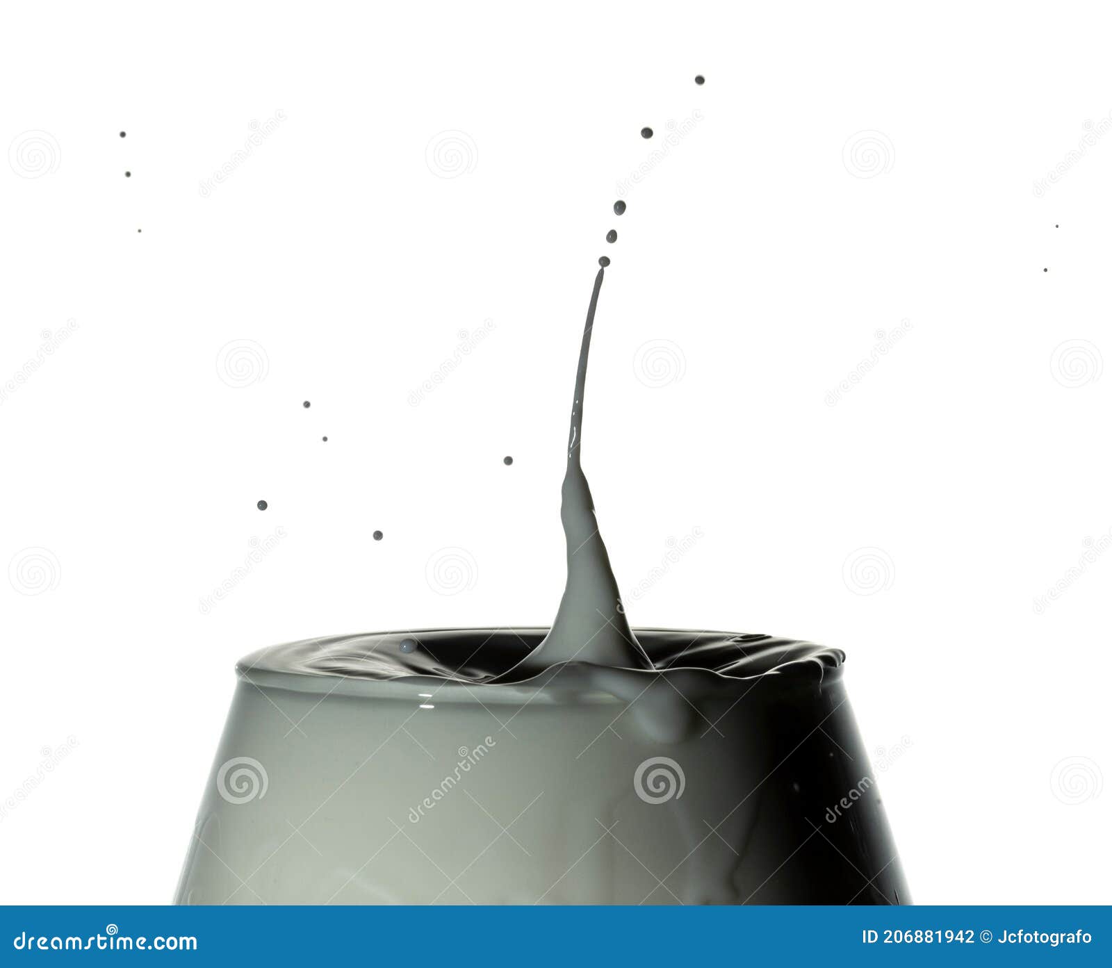 Milk drop splash falling stock photo. Image of flowing - 206881942