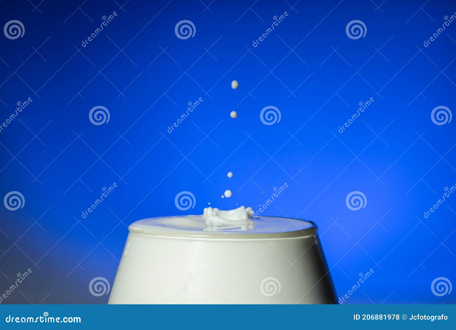 Milk drop splash falling stock photo. Image of cold - 206881978