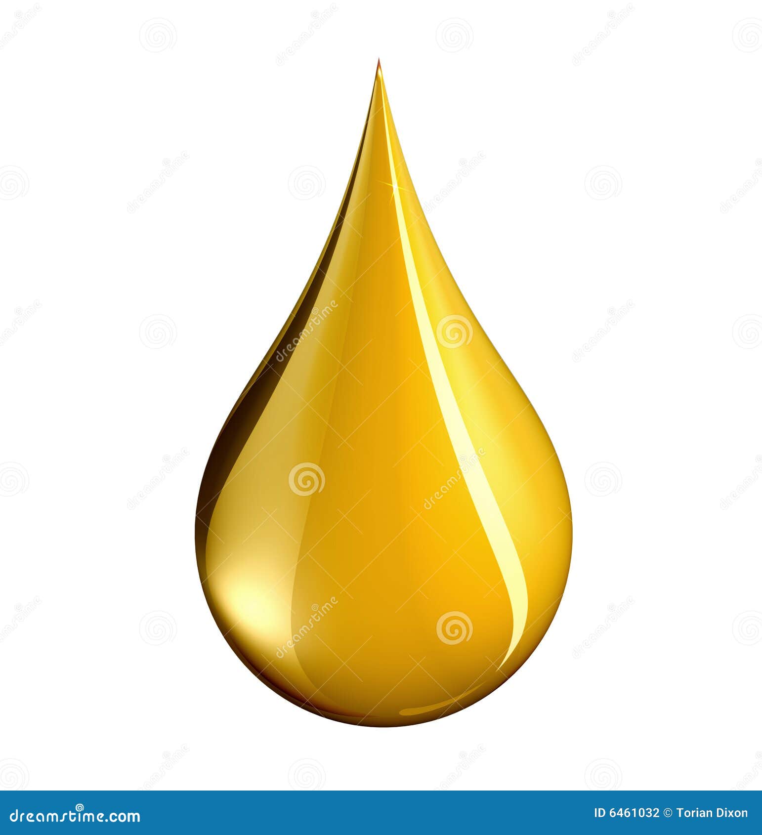 Drop of Gold with Clipping Path Stock Illustration - Illustration of ...