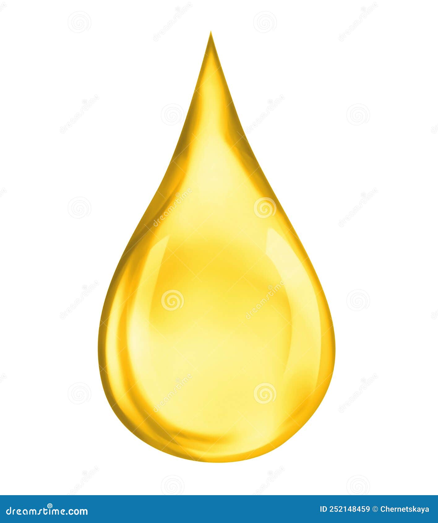 Drop of Golden Oily Liquid on White Background Stock Image - Image of ...