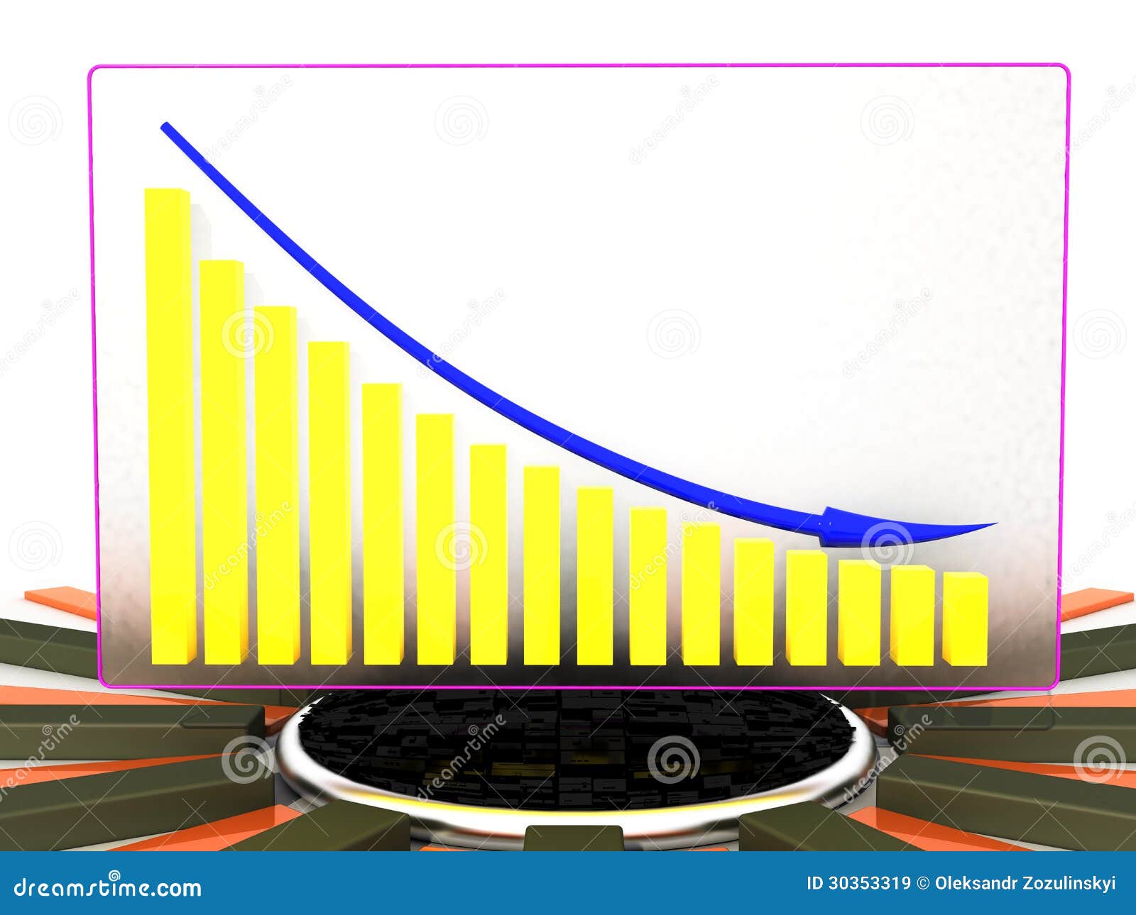 Drop Graph â„–2 stock illustration. Illustration of graphic - 30353319