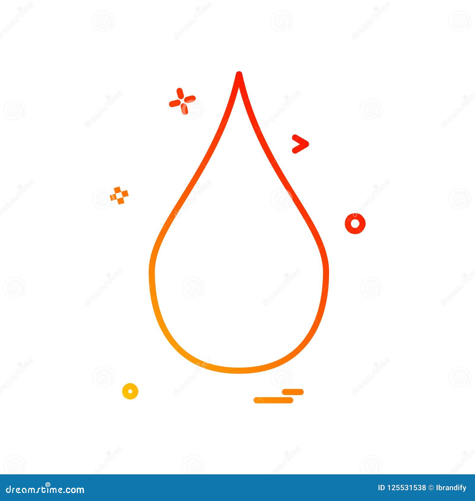 Drop icon design vector stock vector. Illustration of element - 125531538