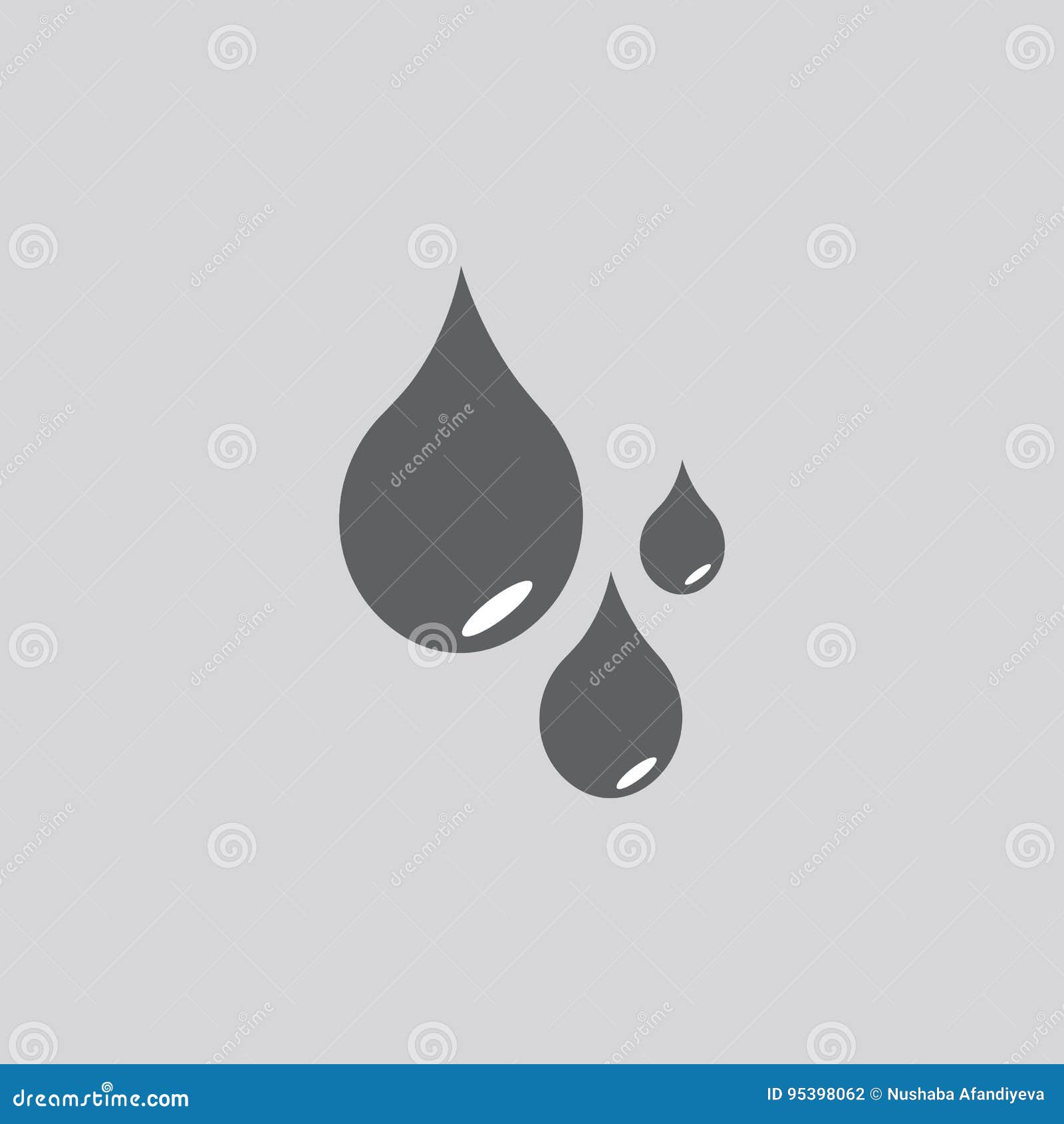 Drop icon vec stock illustration. Illustration of raindrop - 95398062