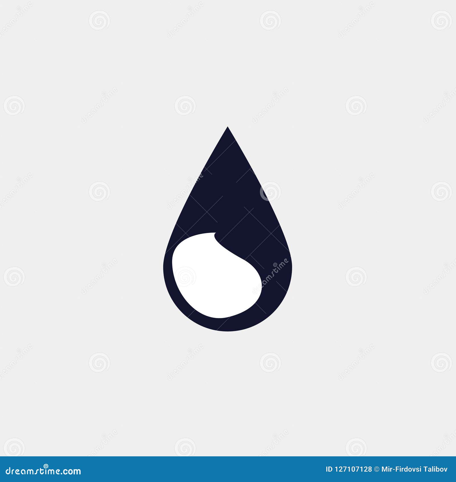 Drop Icon, Vector Illustration. Flat Icon Vector Stock Illustration ...