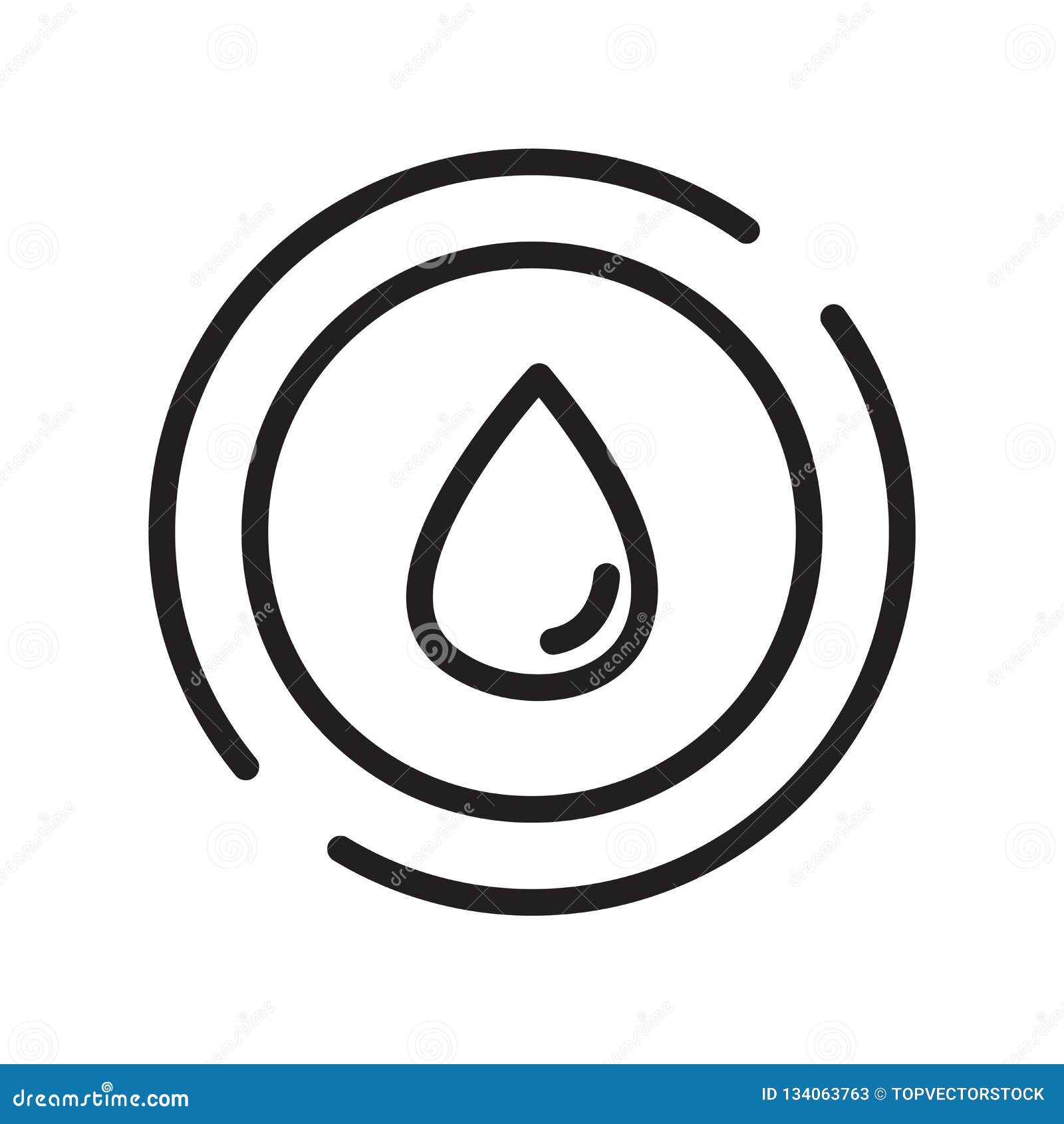 Drop Icon Vector Isolated on White Background, Drop Sign , Line Symbol ...