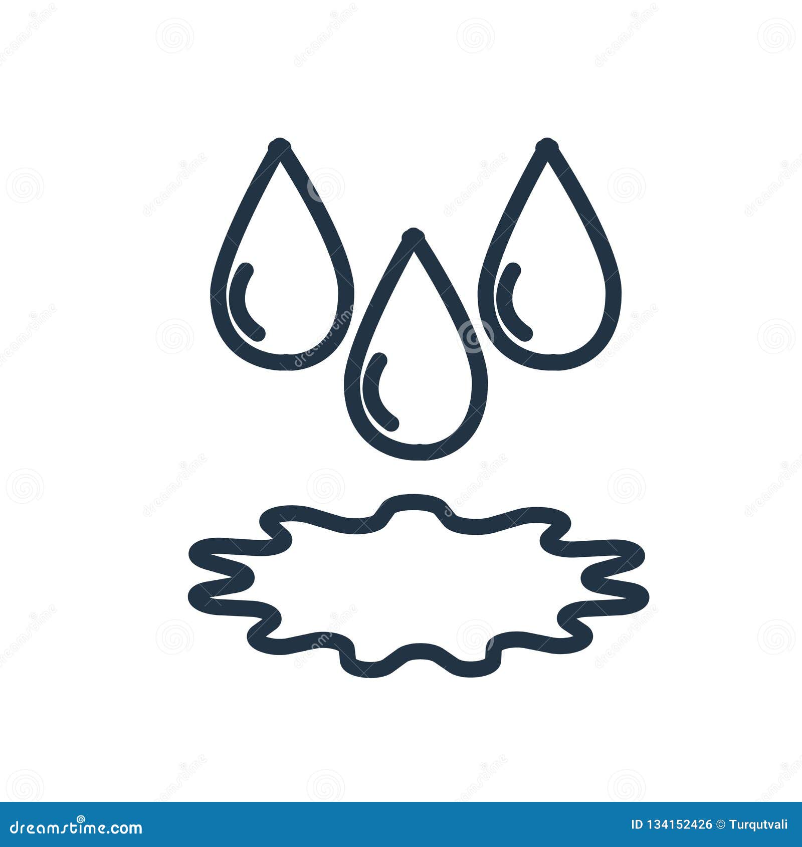 Drop Icon Vector Isolated on White Background, Drop Sign Stock Vector ...