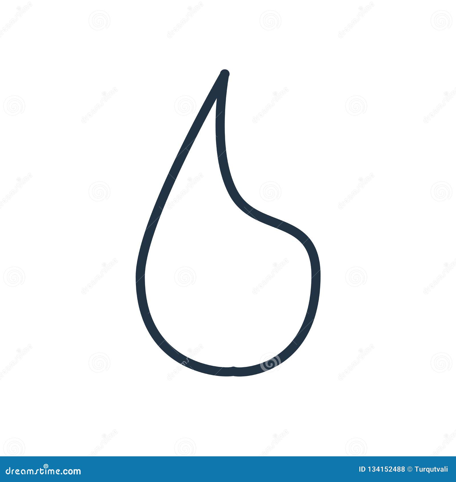 Drop Icon Vector Isolated on White Background, Drop Sign Stock Vector ...